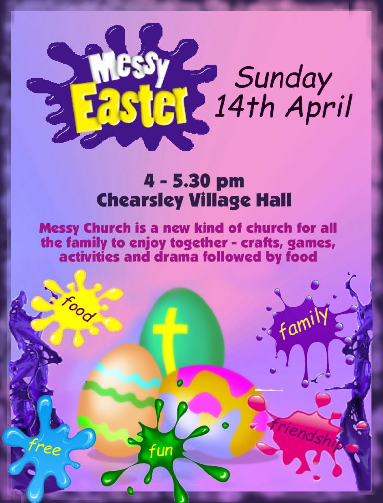 Messy Easter – Sunday 14th – 4pm – A team of 3 churches
